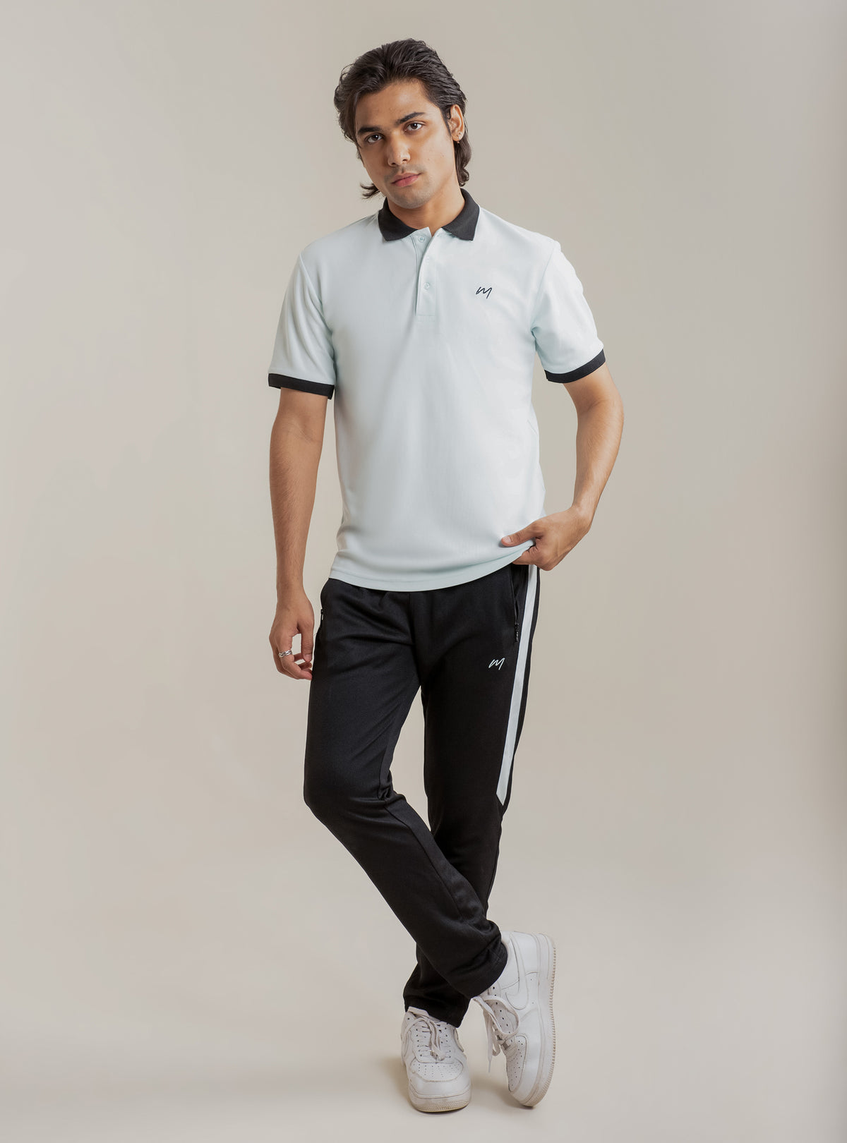 Ice Blue Polo Set – mawco