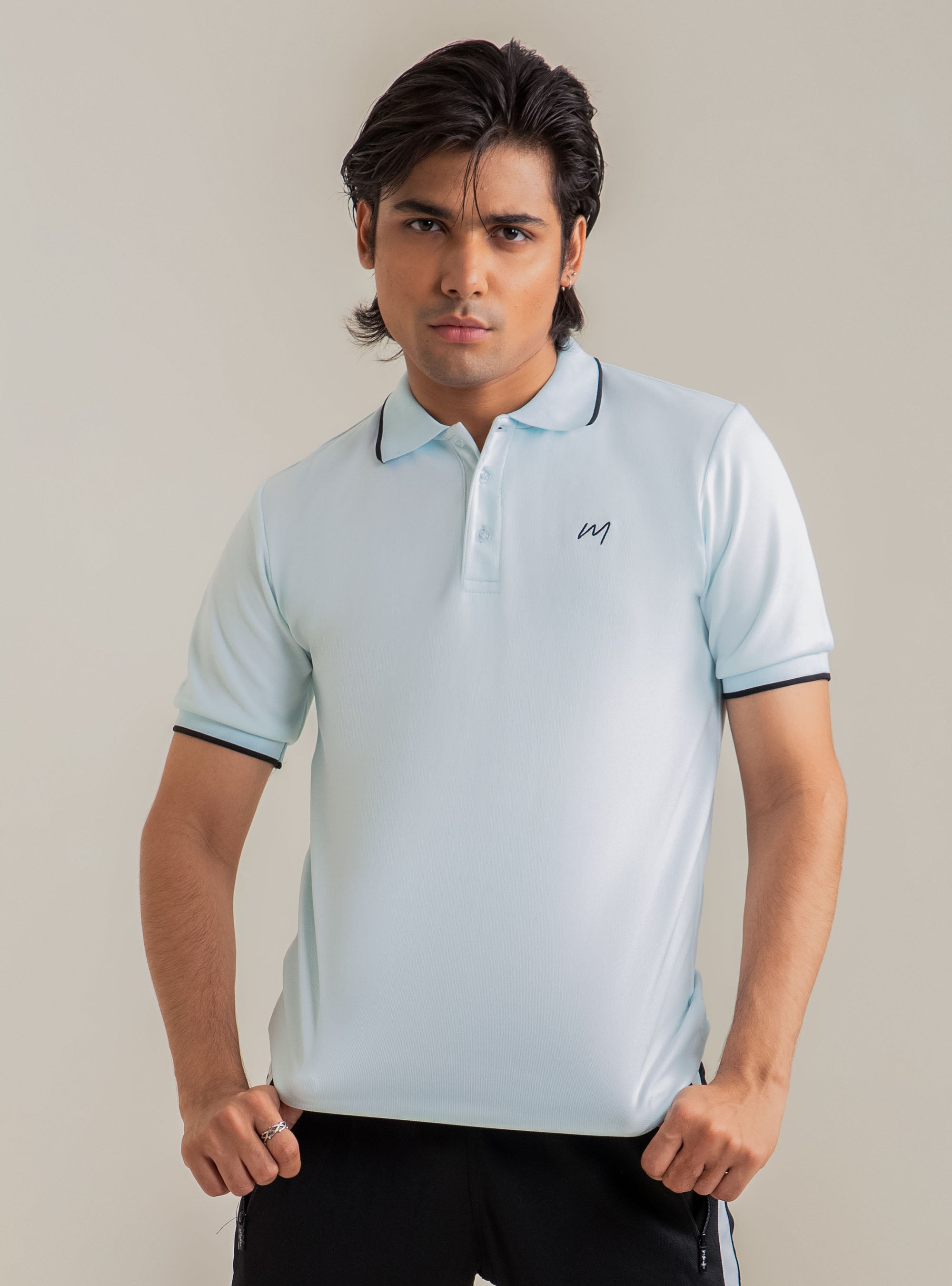 Ice Blue Polo Shirt – mawco